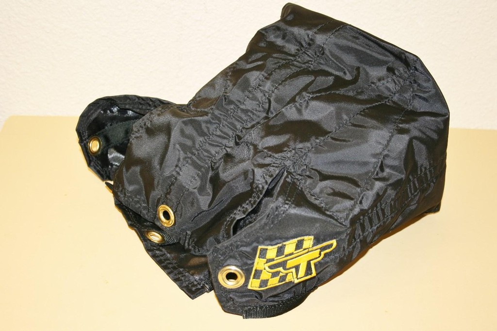 Taylor Black Nylon Parachute Pack 9" x 9" x 7"