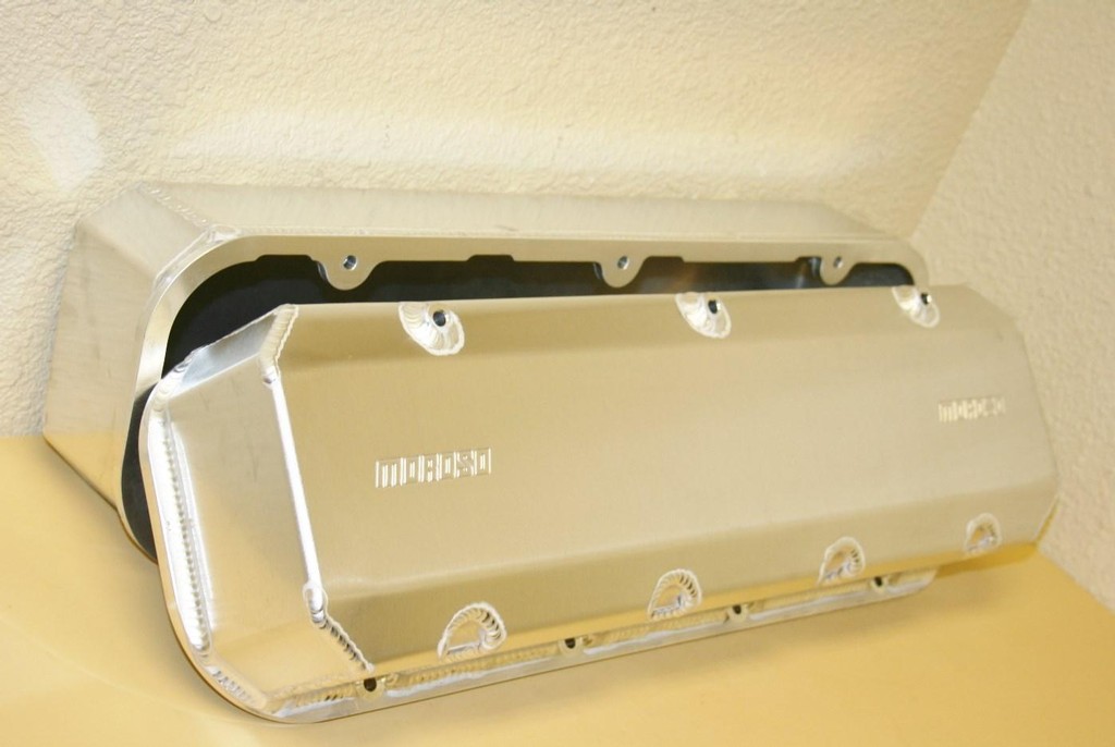 BBC Fabricated Alum. Valve Cover Set Moroso 68460