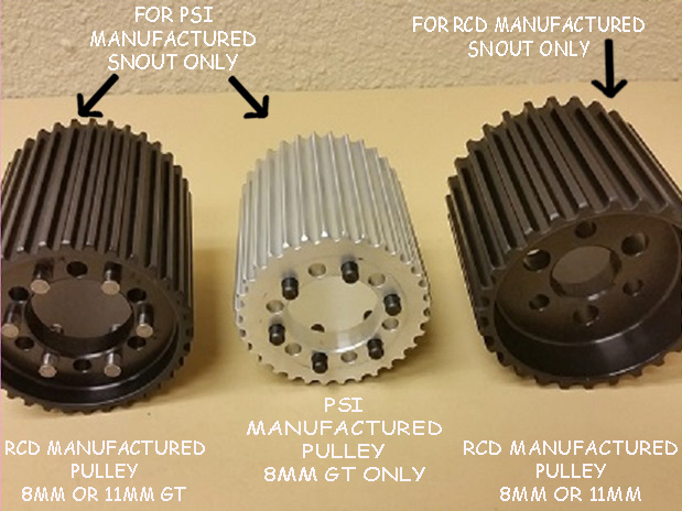 8mm GT/HTD PSI Screw Blower Pulley