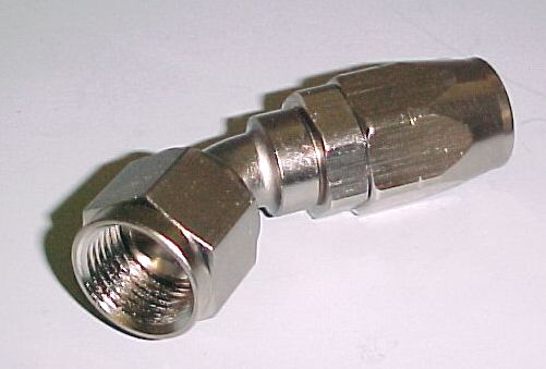 45 Degree Fitting Double Swivel Alum. Super Nickel